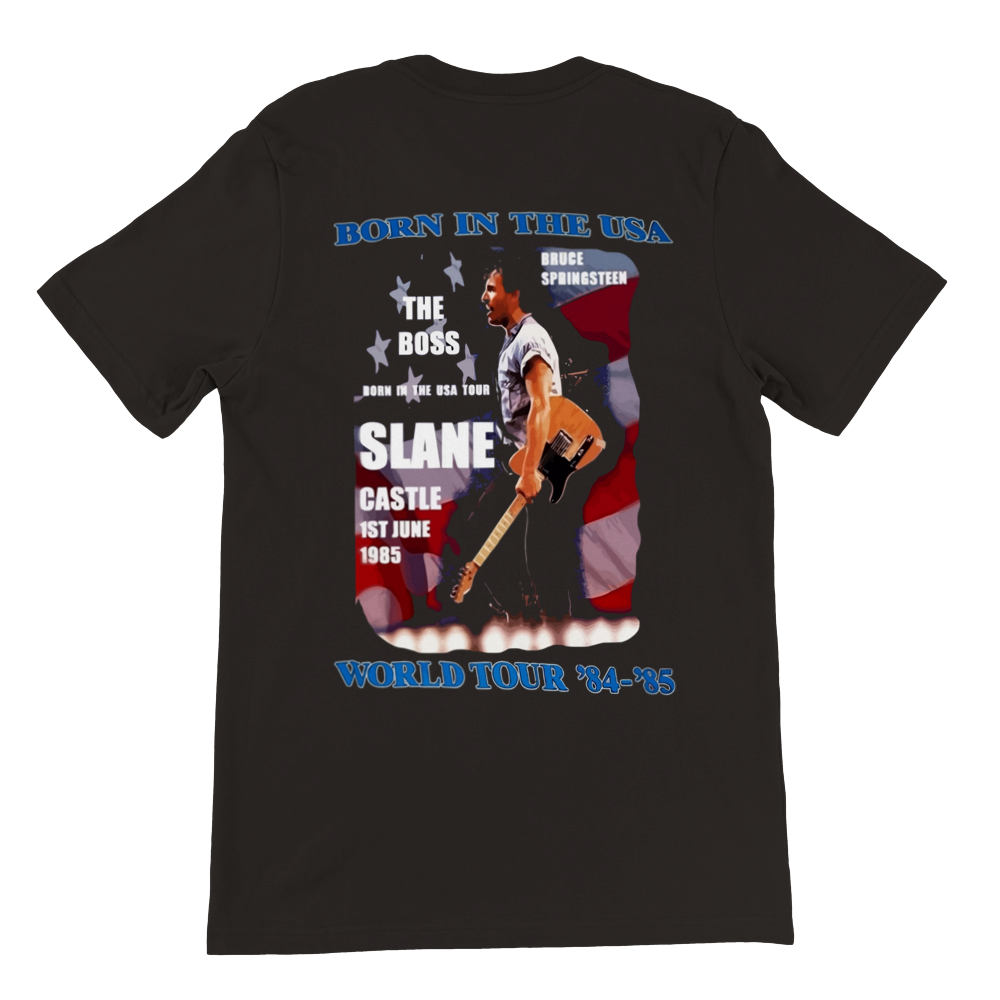 Bruce Springsteen Slane Castle 1985 Replica Premium Unisex Crewneck T ...