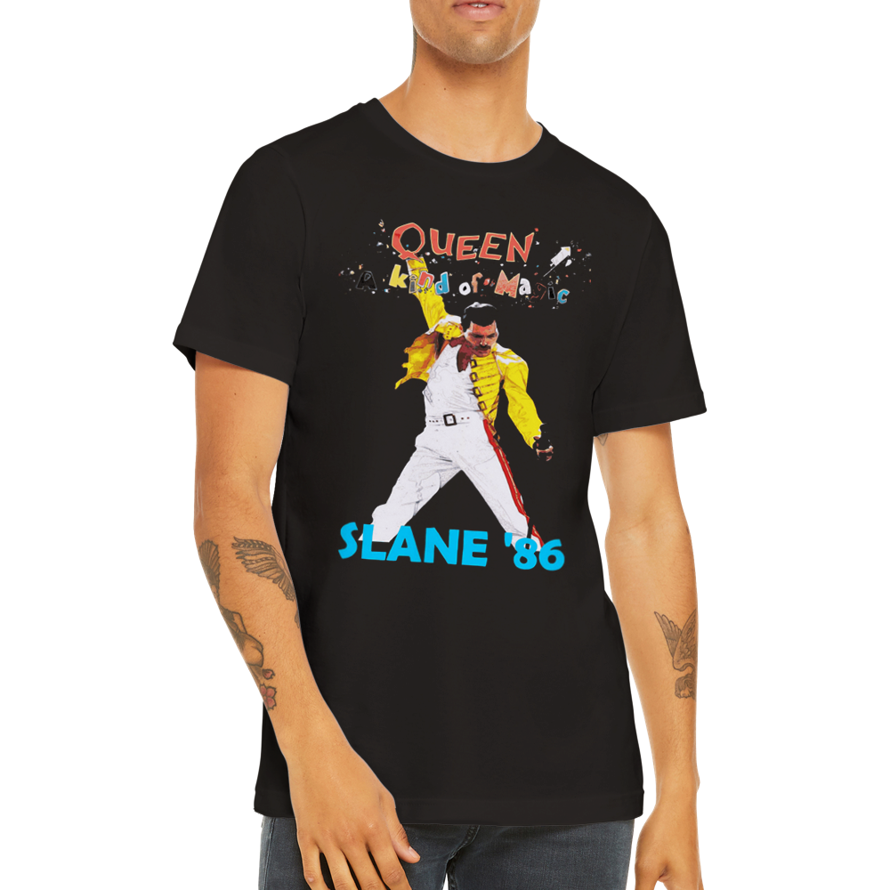 Queen Slane Castle 1986 Replica Premium Unisex Crewneck T-shirt – WHOLE ...